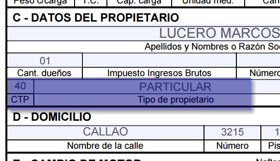 Clasificador de Tipos de Propietarios - Tramitar08 - Gestoría en Rosario